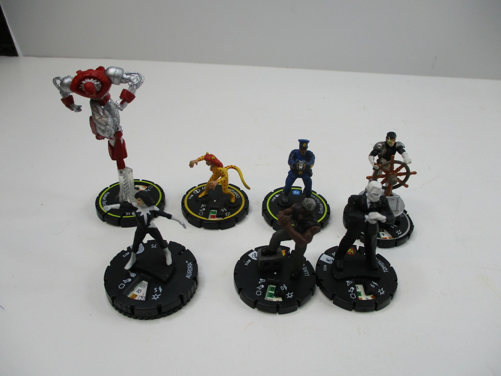 7 WizKids Miniature Marvel/DC Dirk Anger Luke Cage Tombstone Aurora ...