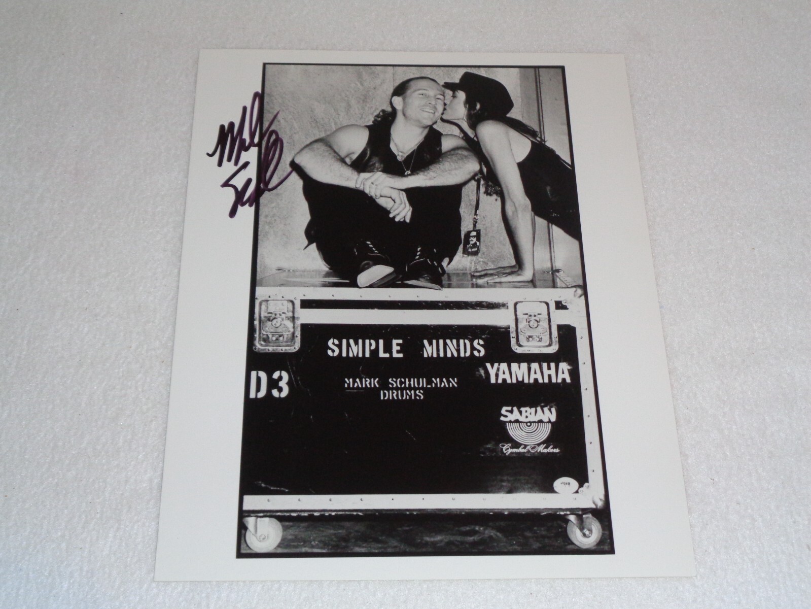 Simple Minds Drummer Drums Mark Schulman SIGNED 1990s Rare Original ...