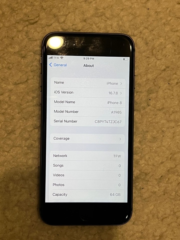 Apple iPhone 8 A1905 64GB GSM Unlocked Space Gray | eBay