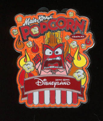 HKDL Hong Kong Popcorn Mystery Pixar Inside Out Anger Disney Pin | eBay
