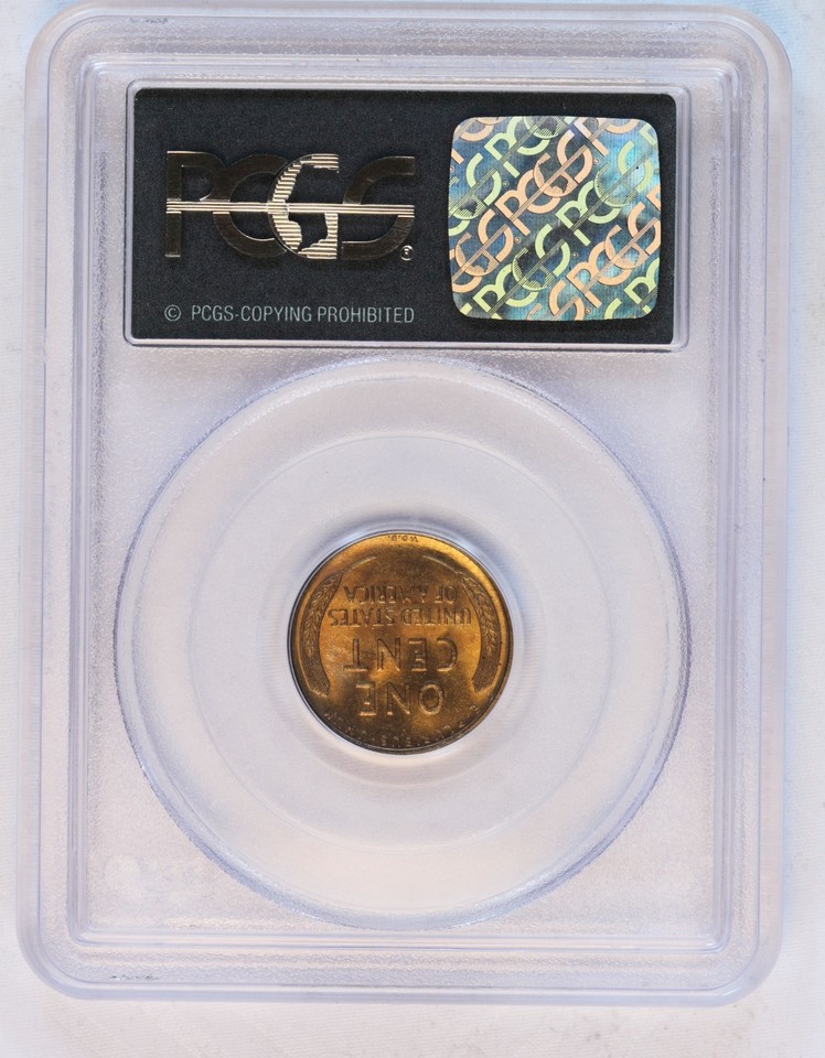 CAC 1909-S VDB 1c PCGS MS65RB Lots of Red Lincoln Cent CAC OGH old ...