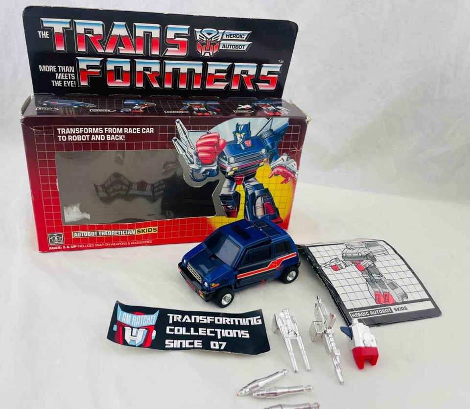 Transformers Original G1 1985 Pre Rub Skids Complete w/ Box | eBay
