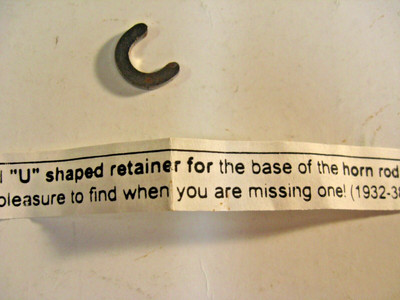 1940s Ford Horn Rod Retainer Horseshoe Shaped Also 1932-1938 Fords wl ...