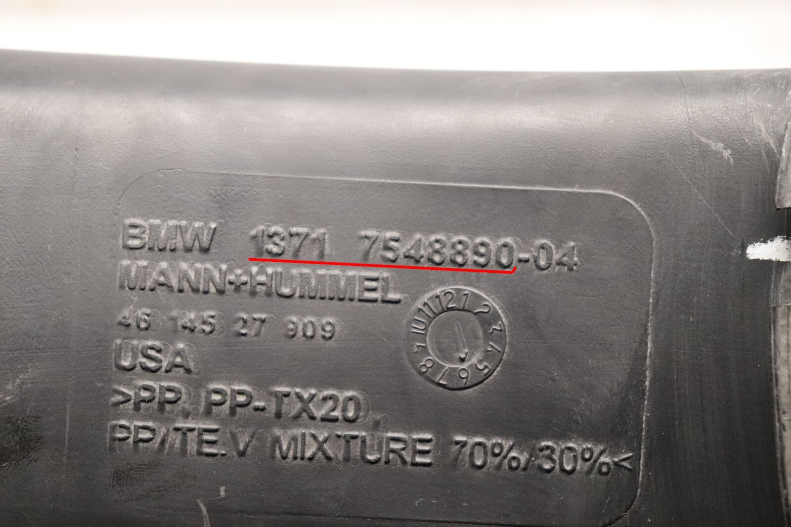 P205156 2007-2013 BMW X5 Air Intake Duct Tube Hose E70 3.0L 13717548890 ...