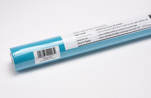 MODEL AIRCRAFT IRON ON COVERING RIPMAX AERO FILM TEAL 2m x 0.6m (Roll ...