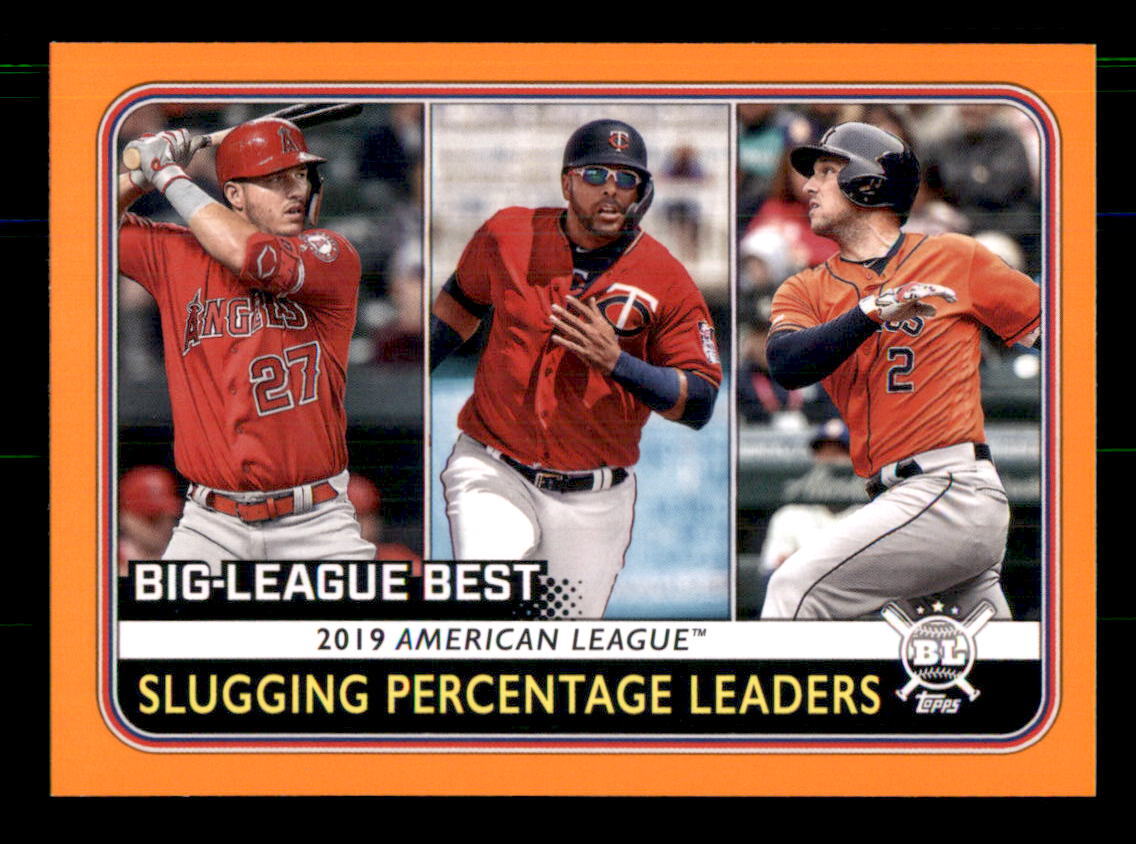 2020 Topps Big League - League Leaders Orange #253 Alex Bregman, Mike ...