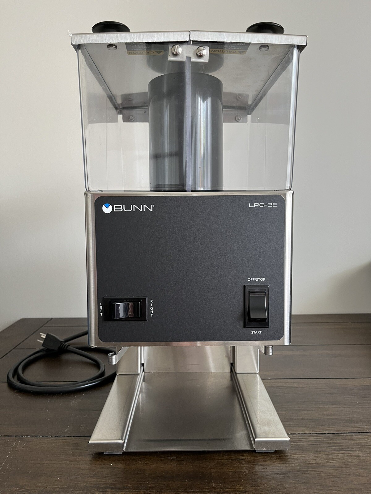 BUNN Coffee Grinder Low Profile Dual Hopper Stainless Commercial LPG-2E ...