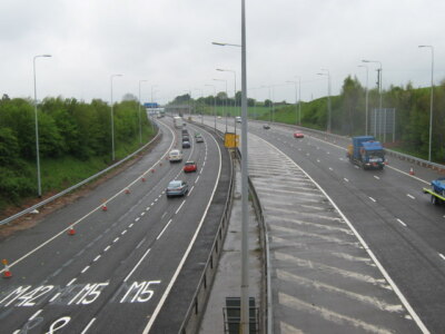 Photo 6x4 M5 Motorway Southwest From Catshill, B4091 Bournheath c2009 ...