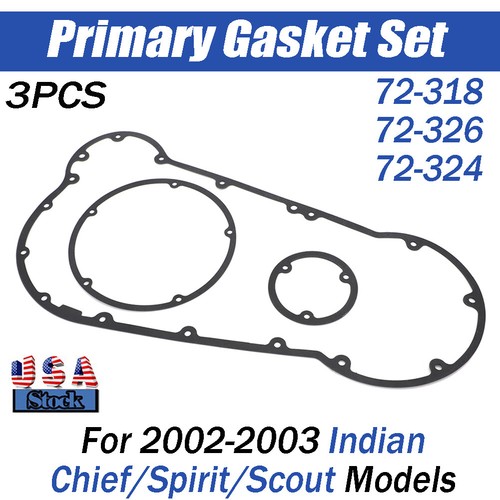 2002-2003 Indian Chief Spirit Scout Derby Clutch Gasket Set For Primary ...