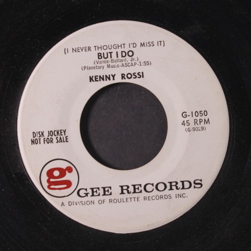 KENNY ROSSI: but i do GEE 7" Single 45 RPM | eBay