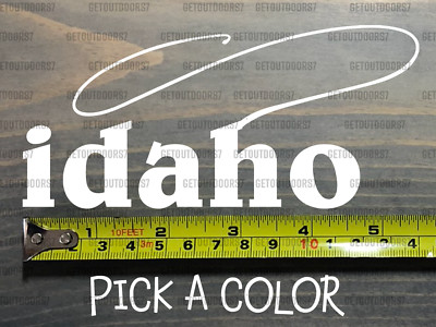 Fly Fishing Idaho Sticker Decal Line Trout Rainbow Hunter Abel Reels ...