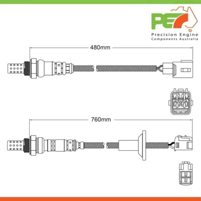 2x New * OEM * Pre-Cat & Post-Cat Oxygen Sensors For Lexus SC430 UZZ40 ...
