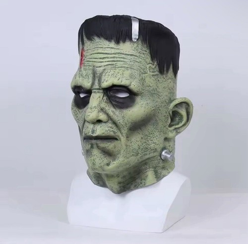 Frankenstein Mask Latex Horror Full Head Mask Party Fancy Dress Adult ...