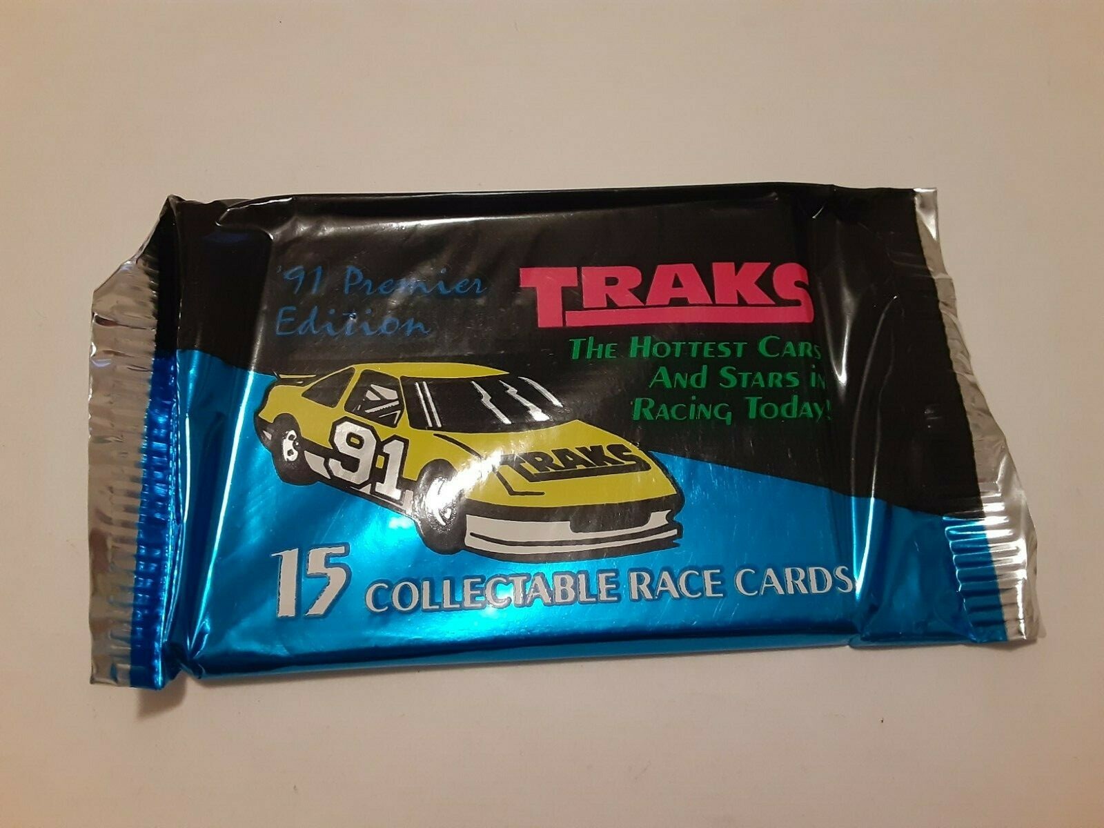 TRAKS 1991 Premier Edition NASCAR UNOPENED 15 race Card Cards Pack New ...