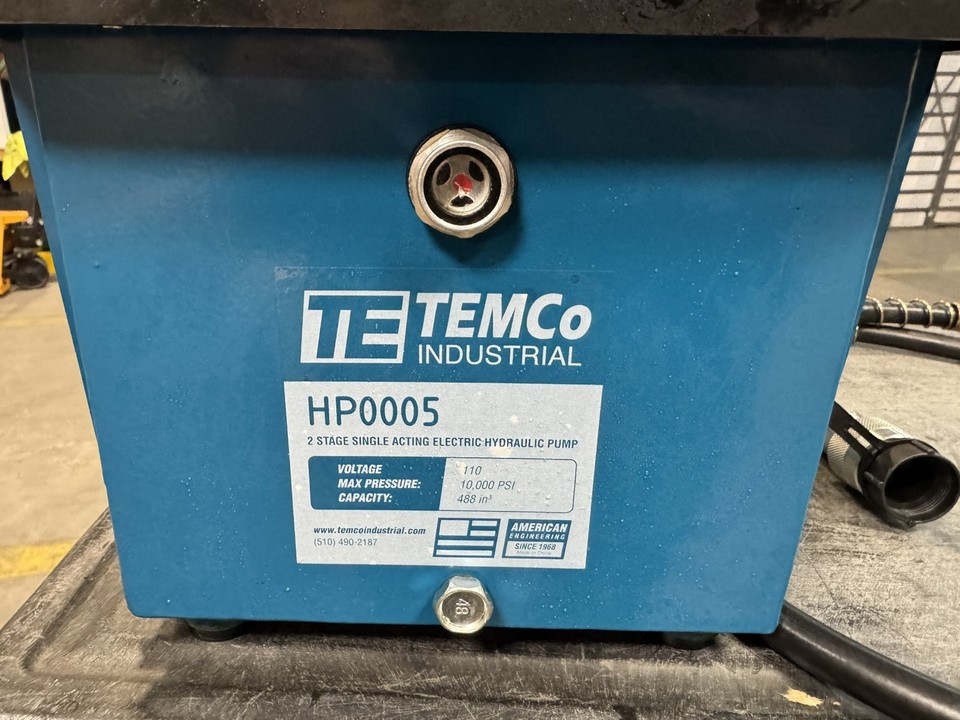 Electric Hydraulic Pump Power Pack 2 Stage Single Acting 110v 10k PSI ...