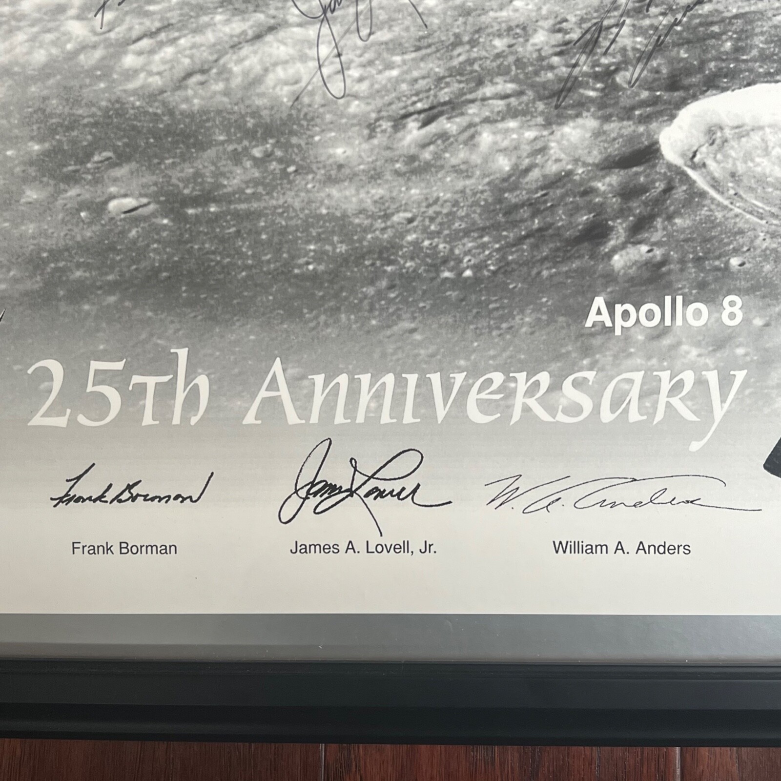 APOLLO 8 CREW SIGNED * WILLIAM BILL ANDERS LOVELL * Autograph Earthrise ...