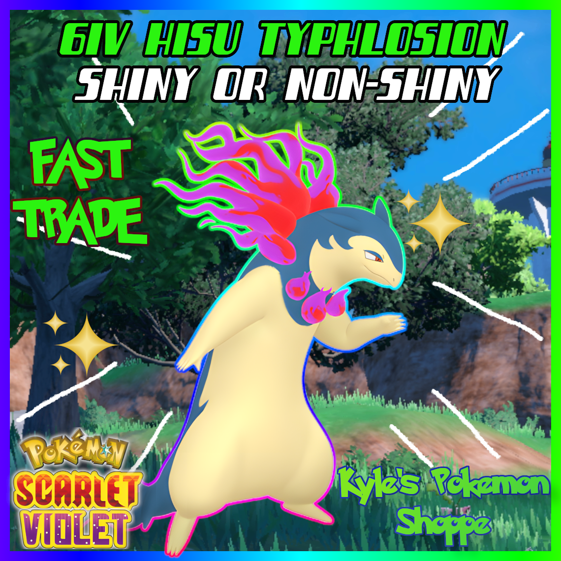 Shiny Typhlosion Pokemon Scarlet