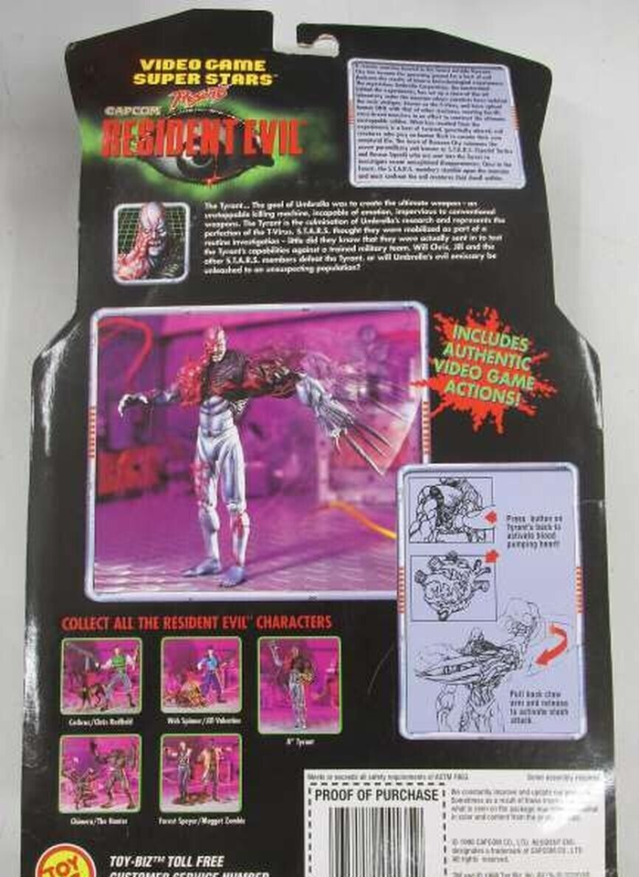 ToyBiz Resident Evil 2 TYRANT Action figure CAPCOM 1998 | eBay