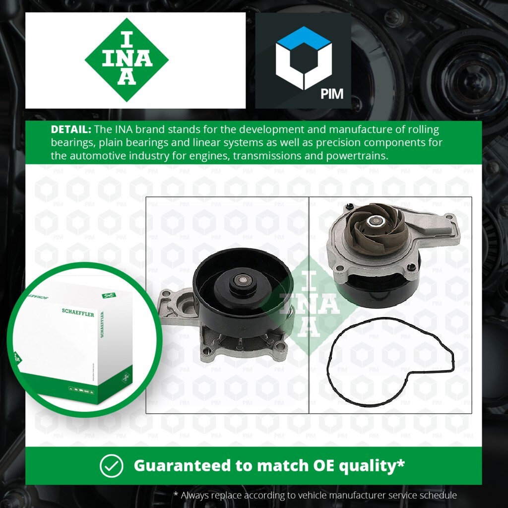 INA 538088310 Water Pump for sale online | eBay