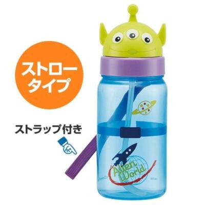 SKATER Squeeze Toy Aliens Kids Water Bottle Straw Water Bottle with ...