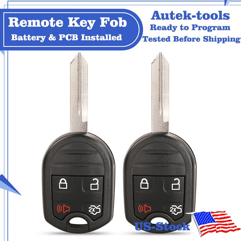 2 Remote Key Fob For 2009 2010 2011 2012 2013 2014 2015 Ford Explorer ...