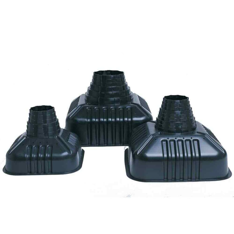 Plastic Concrete Footing Form, 22 in. x 22 in. x 16.5 in., 6 in. Base ...