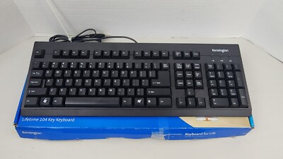 Kensington Wired USB Keyboard For Life Model: K64370 Black 85896643708 ...