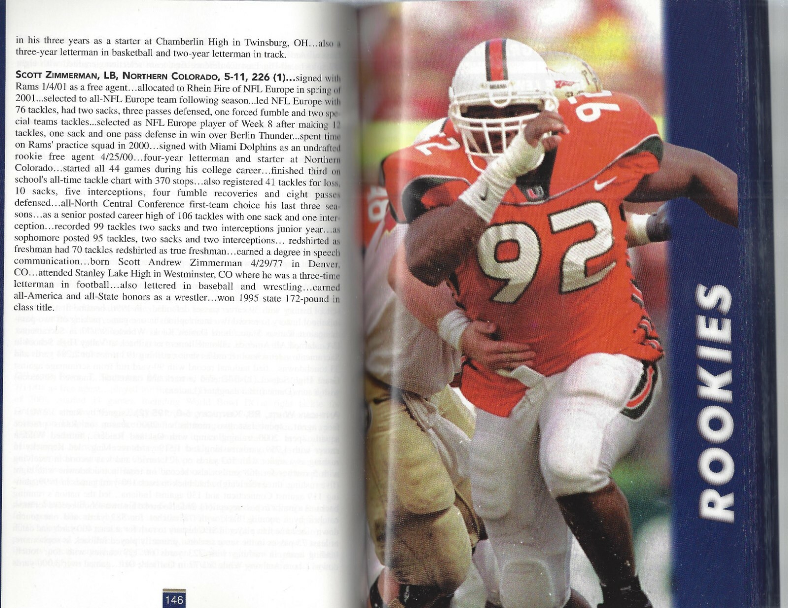 St. Louis Rams 2001 NFL Football Media Guide Bruce | eBay