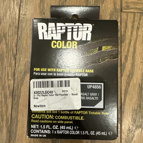 U-POL Raptor Truck Bedliner Color Tint Pouch - 1.5 oz - Basalt Grey ...
