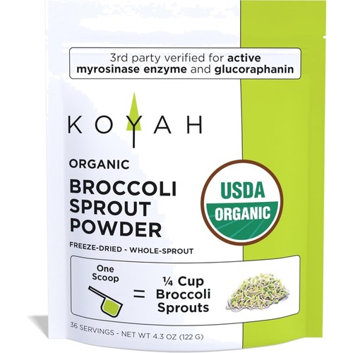 36 Servings of Organic Broccoli Sprout Powder: Mildly Spicy Superfood ...