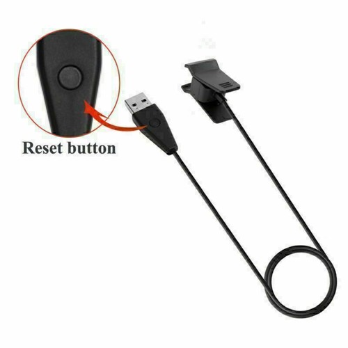 USB Charger Charging Cable+Reset Button Replacement For Fitbit Alta ...