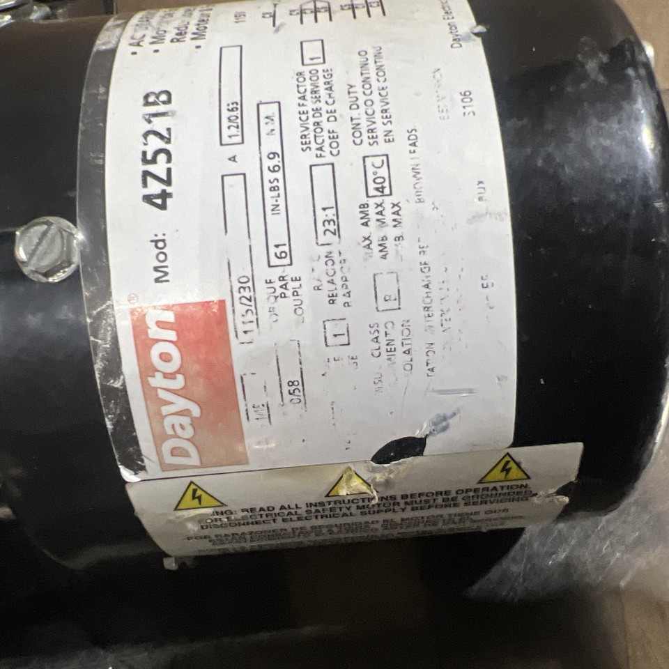 MAGUIRE Auger With Dayton 4Z521B AC Gearmotor, 70 RPM, 1/15 HP, 115/230V. ID 3 | eBay