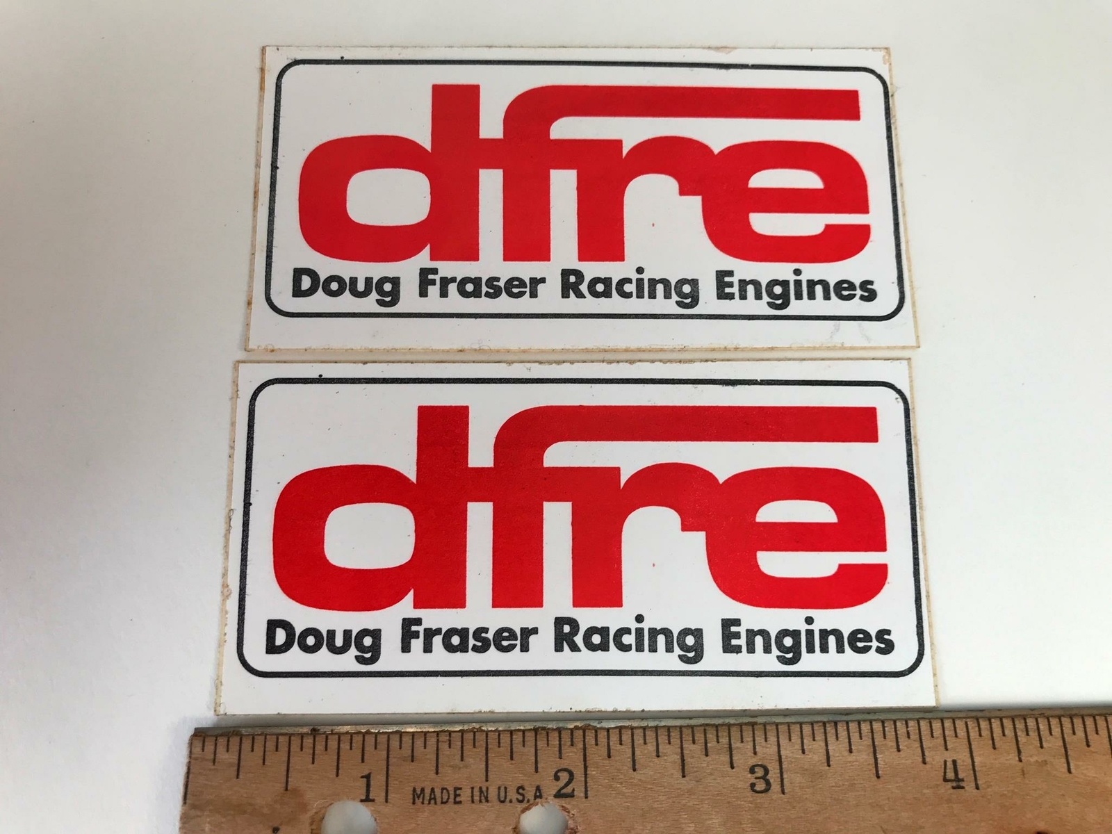 Vtg dfre Doug Fraser car Racing Engines formula ford pinto Decal ...