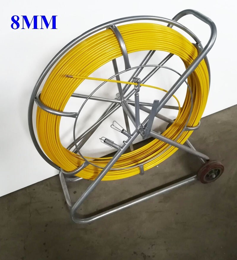 850Ft Fish Tape Fiberglass Reel Wire Cable Running Rod Duct Rodder ...