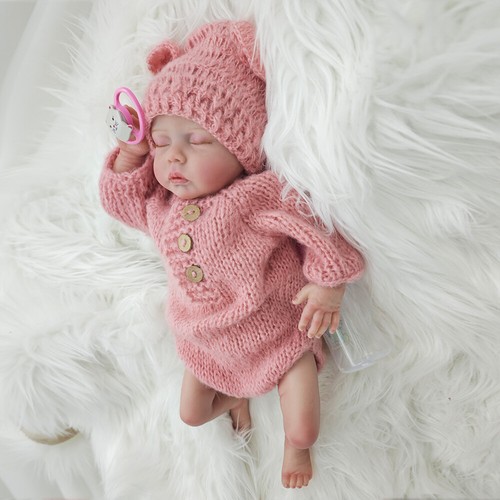 18in Realistic Reborn Baby Doll Newborn Deliah Soft Vinyl 3D Skin ...