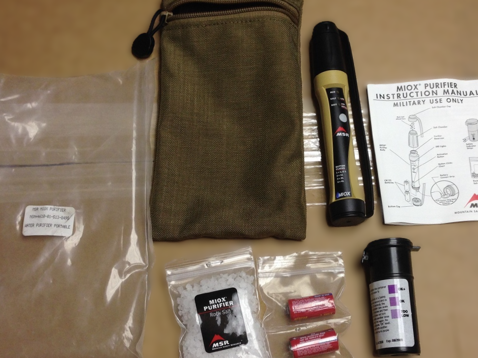 MSR MIOX Portable Water Purifier US Military NOS 4610-01-513-8498 | eBay