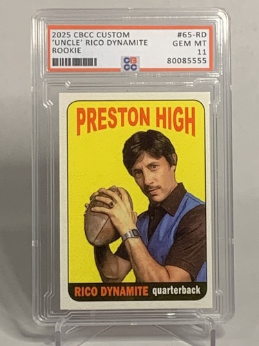 Uncle Rico Dynamite Custom Novelty Trading Card | Parody Slabbed Art ...
