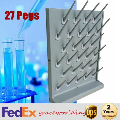 2*Laboratory Drying Rack PP Material Anti-corrosive 27 Detachable Peg ...