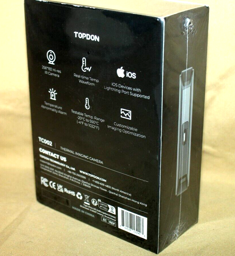 Topdon TCView TC002 IOS 256 X 192 Pixels Thermal Imaging Camera | eBay