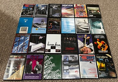 Vintage RARE ExTrEmE Sports DVDS! 🔥🥳 Skateboarding, Snowboarding, Wake ...