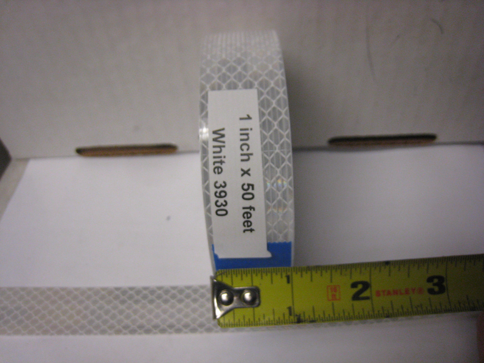 3M White 3930 High Intensity Prismatic Reflective Tape 1" X 50 feet | eBay