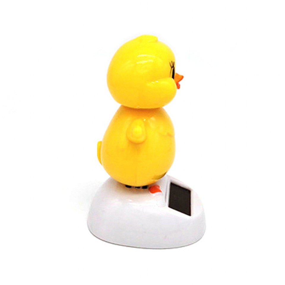 1pc Solar Dancing Chick Cartoon Chick Ornaments Figures Bobble Head for ...
