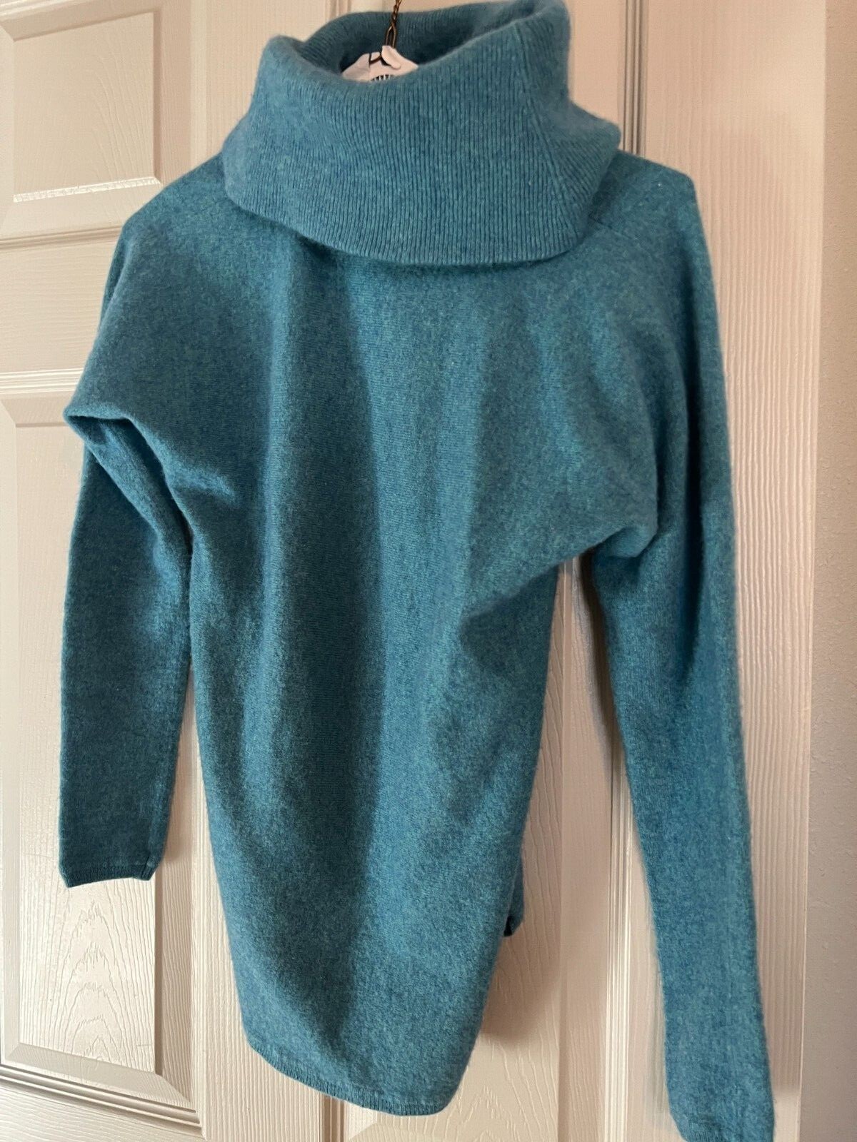 Max Studio Blue 2-Ply Cashmere Turtleneck Pullover Sw… - Gem