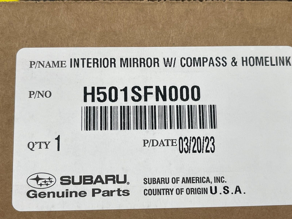 2024 2025 Subaru Auto-Dimming Mirror Compass & Homelink Crosstrek ...