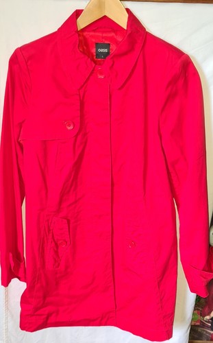 Oasis Red Mid Length Large Jacket | eBay Australia