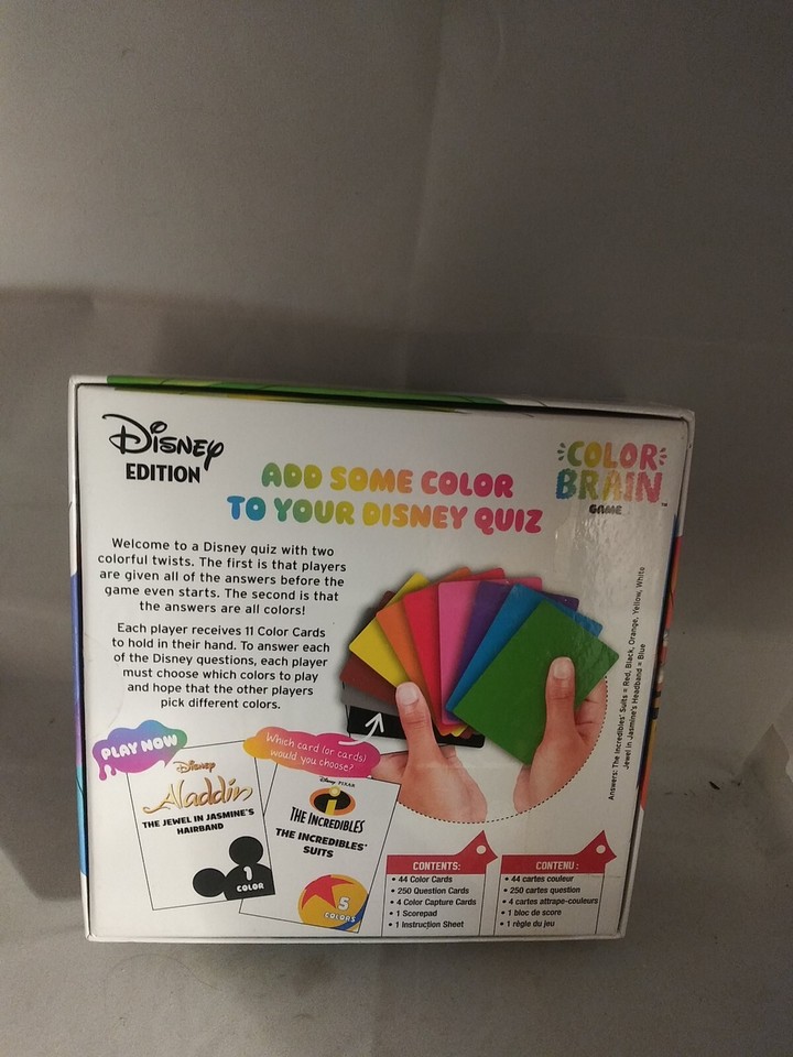 Disney Edition Color Brain Game Cardinal ..New | eBay