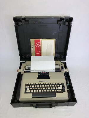 Olivetti Lexikon 82 Electfoc Typewriter with Case 1973 | eBay