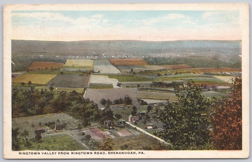 Shenandoah Pennsylvania White Border Postcard Ringtown Valley from ...