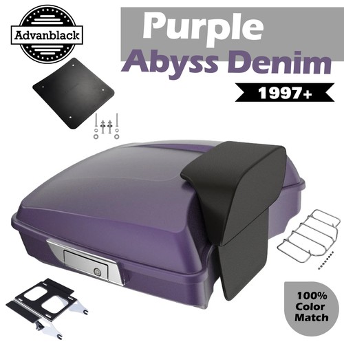 Purple Abyss Denim Razor Tour Trunk Pack For Harley Street Road Glide ...