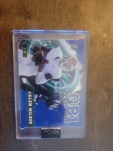 2024 WILD CARD QB1 ON THE CLOCK JALEN MILROE RC 2/3 | eBay